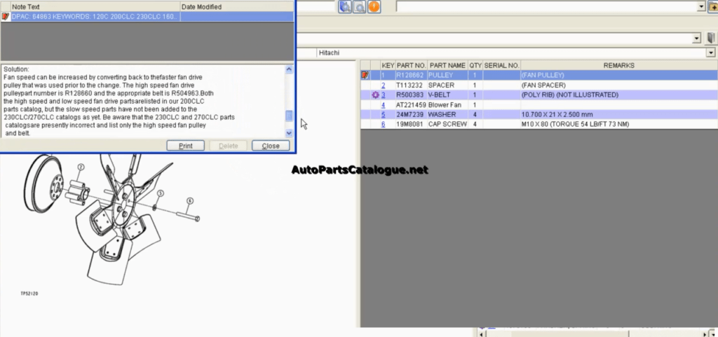 Hitachi Parts Manager Pro – AutoPartsCatalogue