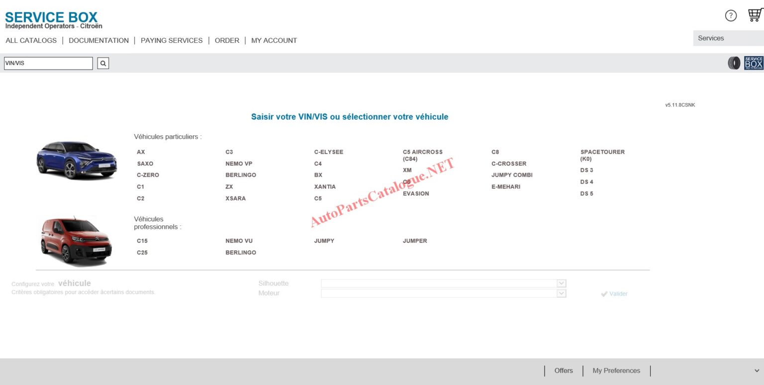 Citroen Service Box EPC [2026] Online Parts Catalog