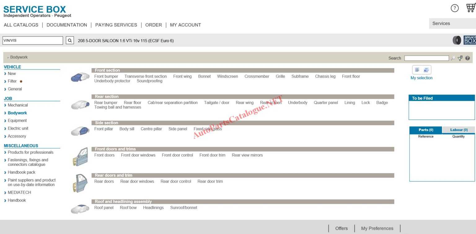 Peugeot Service Box EPC [2025] Online Parts Catalog