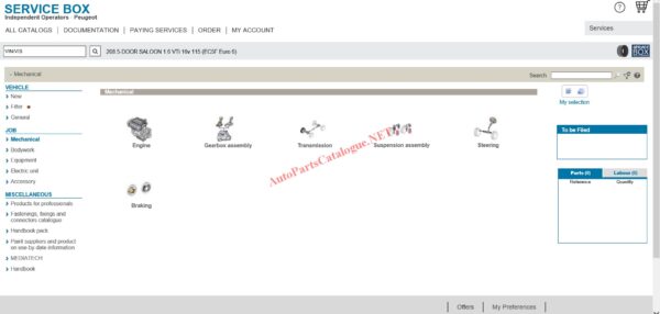 Peugeot Service Box EPC [2026] Online Parts Catalog
