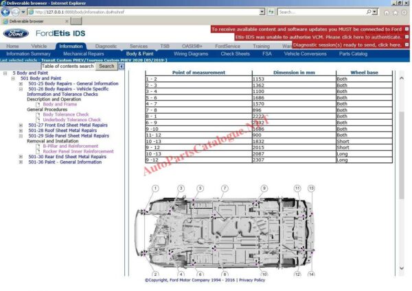 FORD ETIS IDS 2022 Technical Information System Download