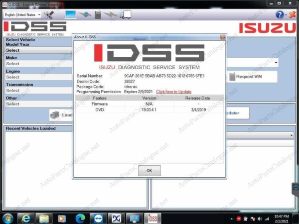 Isuzu G-IDSS [2022] Diagnostic Service Software Download