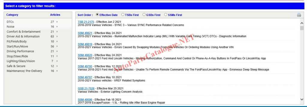Ford Motorcraft Service Info Online 2024