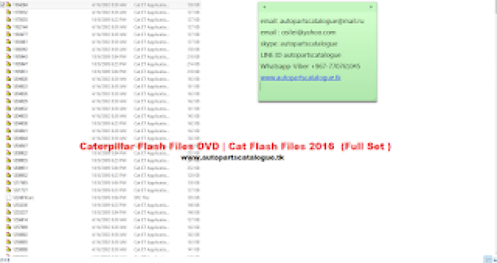Caterpillar Flash Files 2018 (Full Set ) - AutoPartsCatalogue