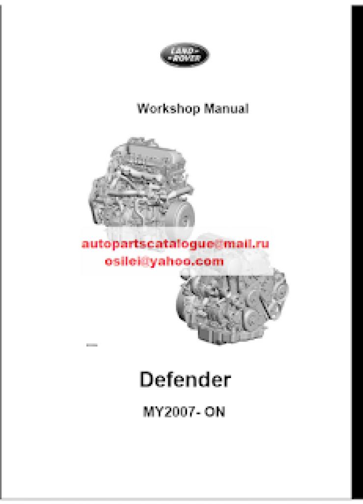 Land Rover Workshop Manual, Service Manual 2017