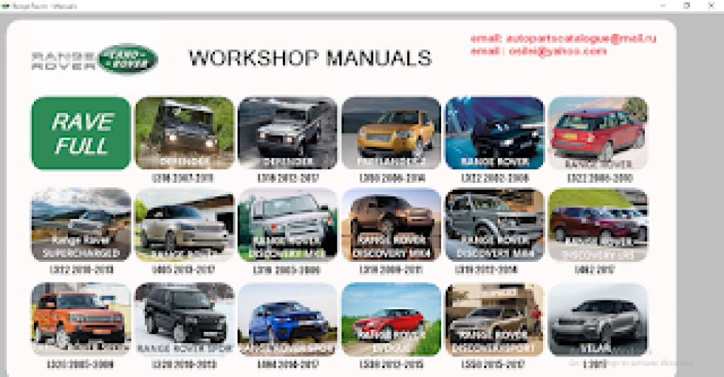 Land Rover Workshop Manual, Service Manual 2017