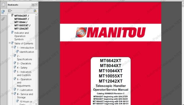 Manitou Forklift Trucks Complete PDF Manuals Set - Parts Service Repair ...