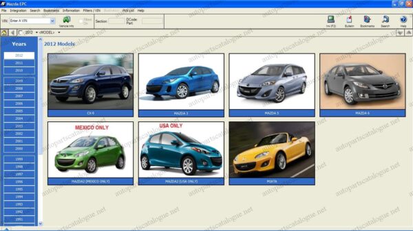 MAZDA USA EPC Parts Catalog – Download