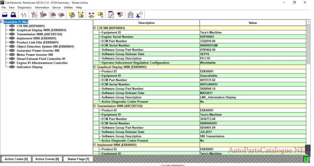 Caterpillar Electronic Technician (CAT ET 2022A) + Factory Password ...