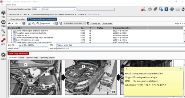 Mercedes-Benz Wis/Asra [2021] Service Information System Download