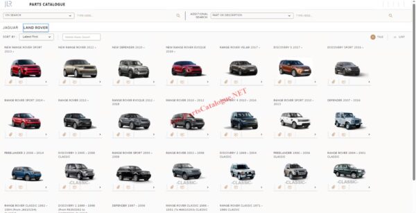 Jaguar & Land Rover JLR EPC [2026] Online Parts Catalog