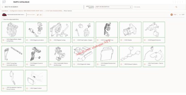 Jaguar & Land Rover JLR EPC [2026] Online Parts Catalog