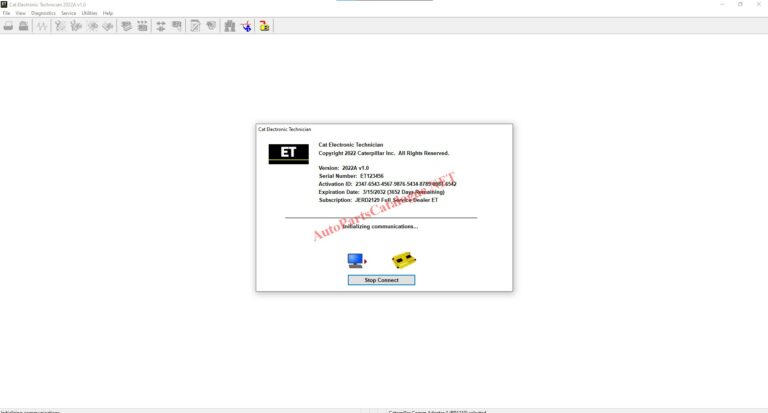 Caterpillar Electronic Technician (CAT ET 2022A) + Factory Password ...