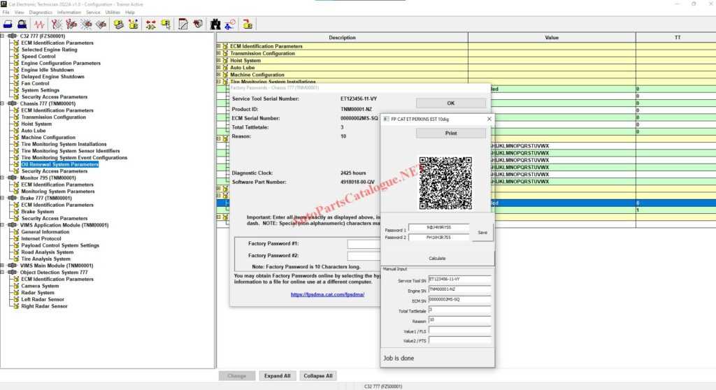 Caterpillar Electronic Technician (CAT ET 2022A) + Factory Password ...