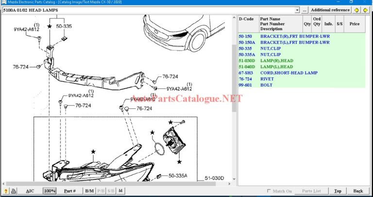 Mazda EPC General LHD [2023] Parts Catalog Download