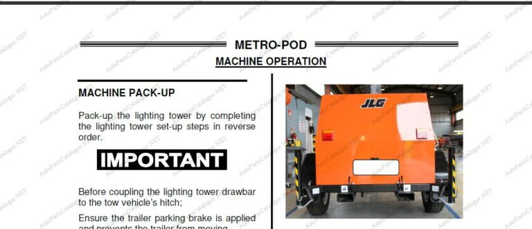 JLG Lift Equipment 2021 Parts and Service Manuals PDF SET Download