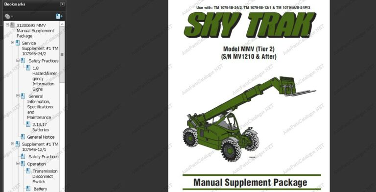 JLG Lift Equipment 2021 Parts and Service Manuals PDF SET Download