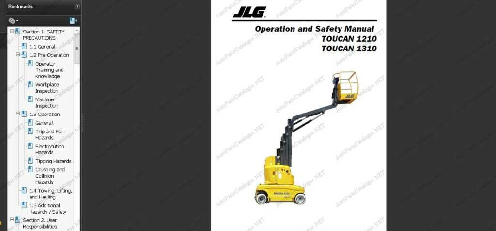 JLG Lift Equipment 2021 Parts and Service Manuals PDF SET Download