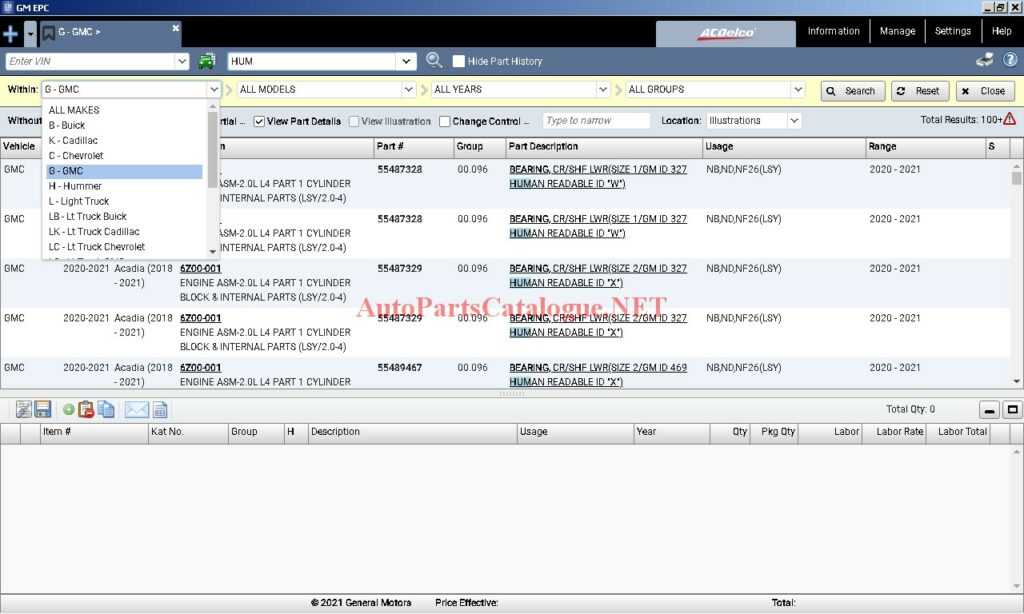 General Motors Asia, Africa GMIO EPC [2024] Parts Catalog Download
