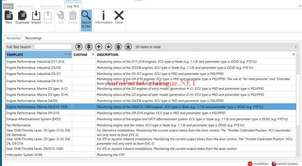 VOLVO PENTA VODIA 5.2.50 [Development] Diagnosis Software