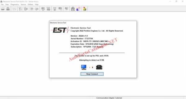 Perkins EST 2025A Electronic Service Tool + Flash Files – Download
