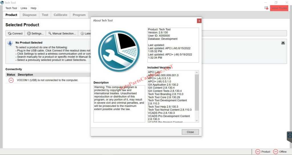 Volvo Premium Tech Tool PTT VCADS 2.8.140 Development Download
