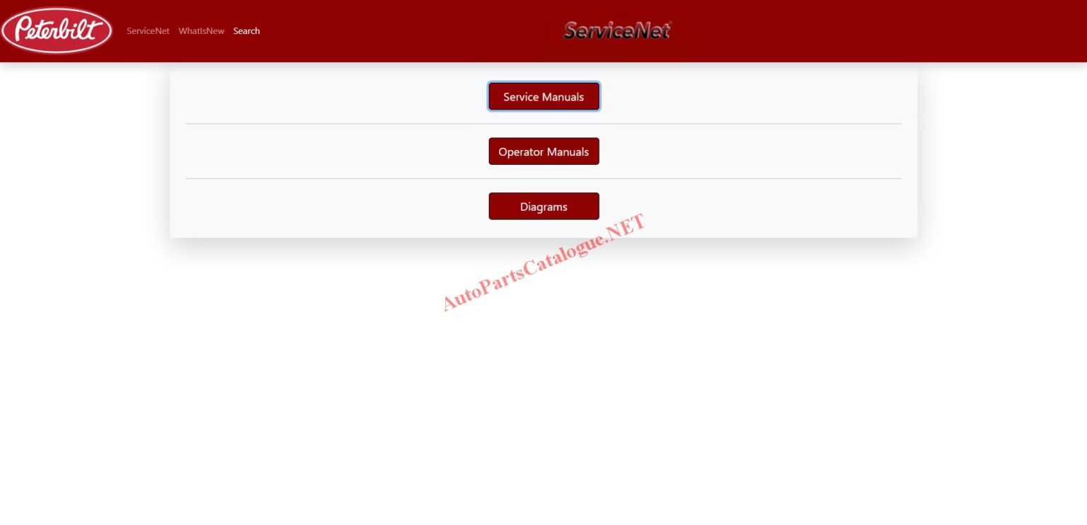 Peterbilt Trucks ServiceNet Online [2026] Service Repair Manuals