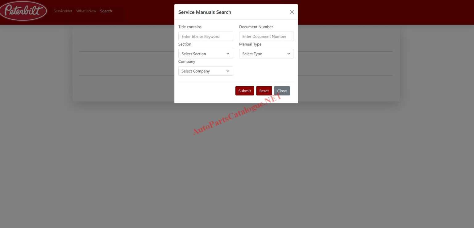 Peterbilt Trucks ServiceNet Online [2026] Service Repair Manuals