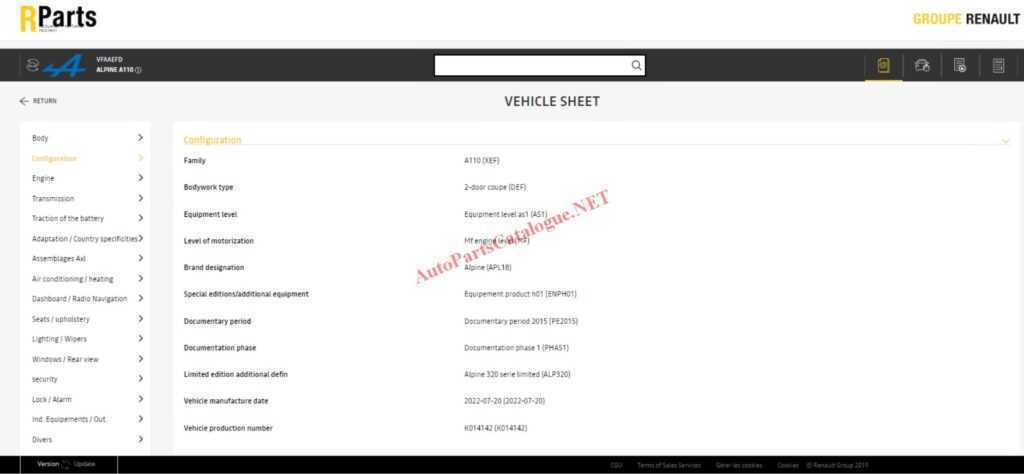 Renault RParts EPC [2026] Online Parts Catalog