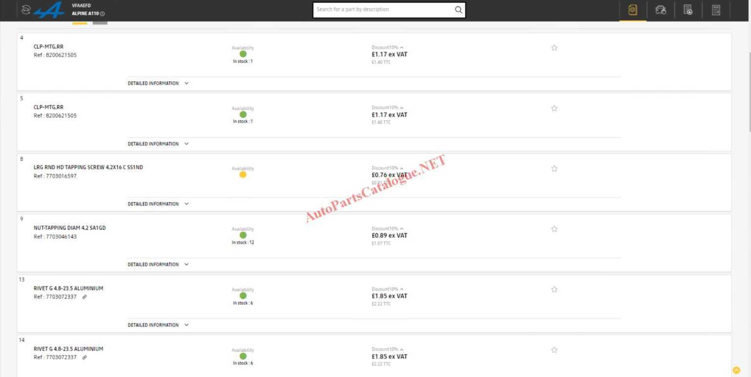Renault RParts EPC [2026] Online Parts Catalog