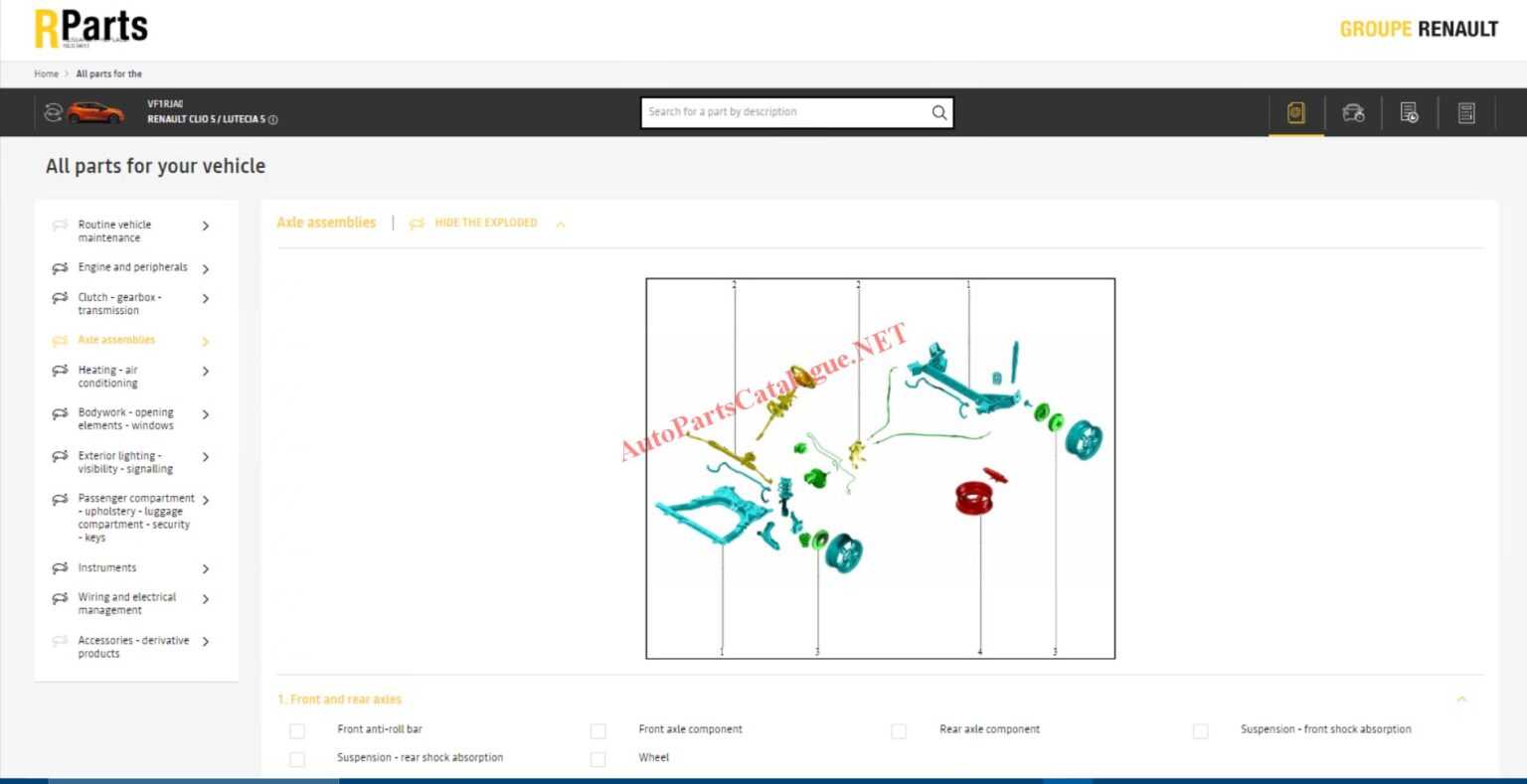 Renault RParts EPC [2026] Online Parts Catalog
