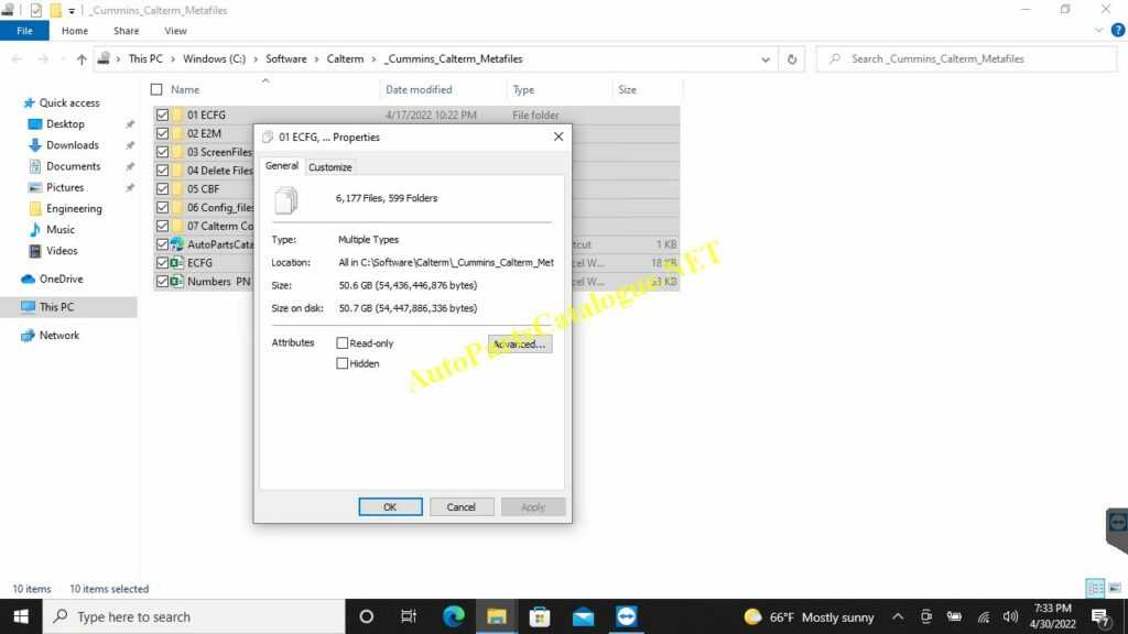 Cummins Calterm v5.11 [2023] Engineering + META ECFG, E2M FILES download