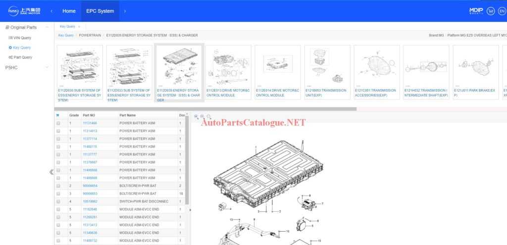 MG SAIC MOTOR EPC [2025] Online Parts Catalog
