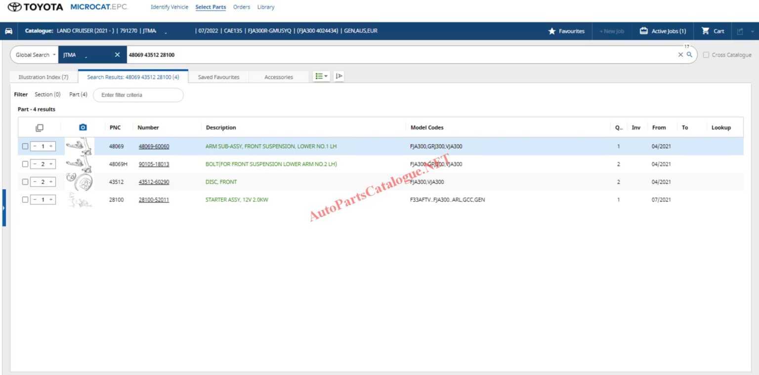 Toyota Microcat EPC [2025] Online Parts Catalog
