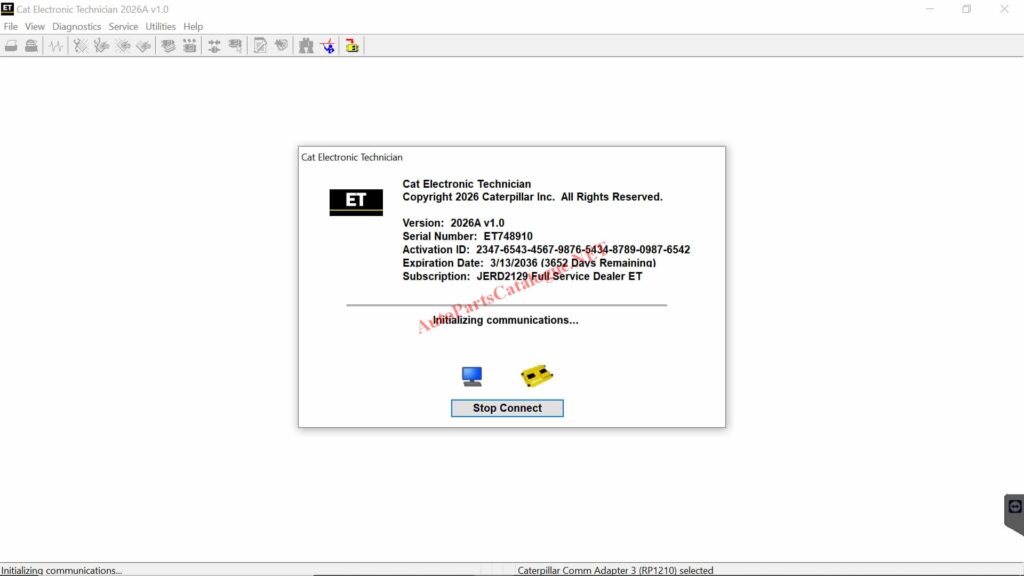 Caterpillar Electronic Technician (CAT ET 2026A) + Factory Password ...