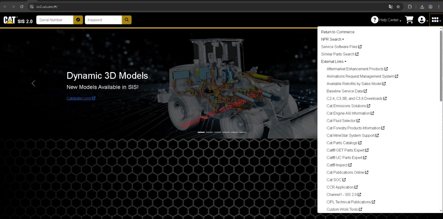 Caterpillar SIS 2.0 Online [2026] CAT SIS 2.0