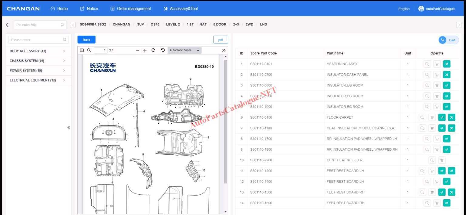 Changan EPC [2025] Online Parts Catalog