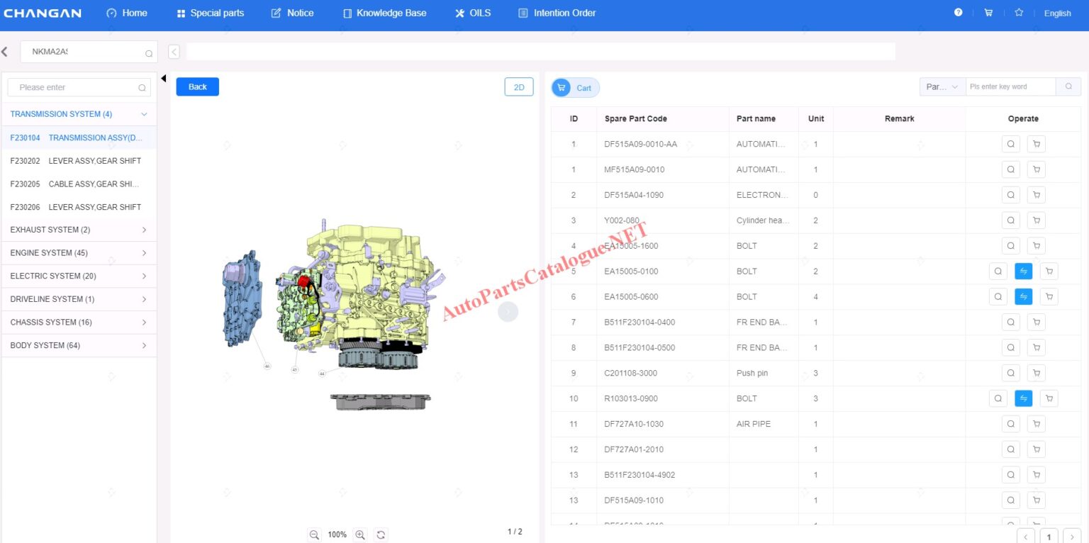 Changan EPC [2026] Online Parts Catalog