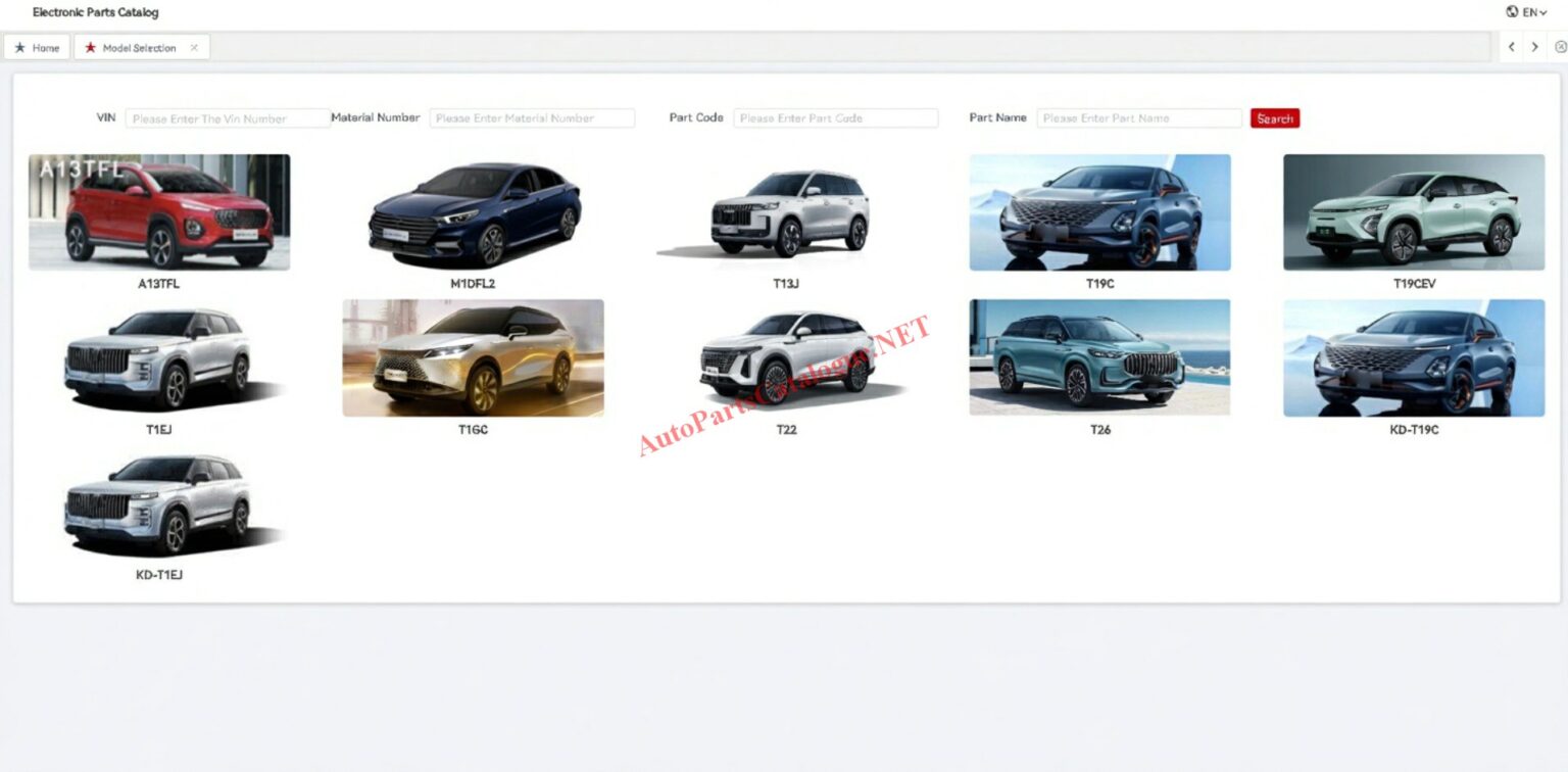 CHERY EPC Online [2026] Electronic Parts Catalog