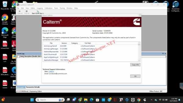 Cummins Calterm v5.12 [2024] Engineering + META ECFG, E2M FILES download