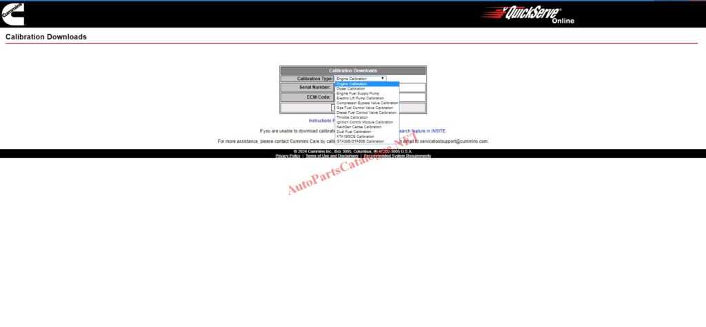 Cummins QuickServe Online [2025] Parts Catalog & Service