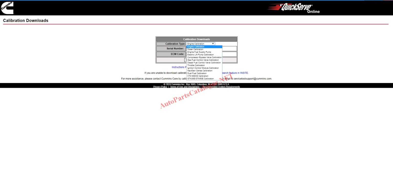 Cummins QuickServe Online [2025] Parts Catalog & Service