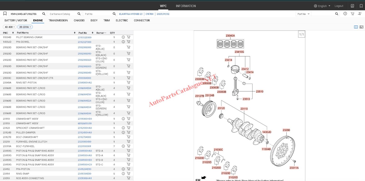 MOBIS WPC EPC [2026] Hyundai & KIA Online Parts Catalog