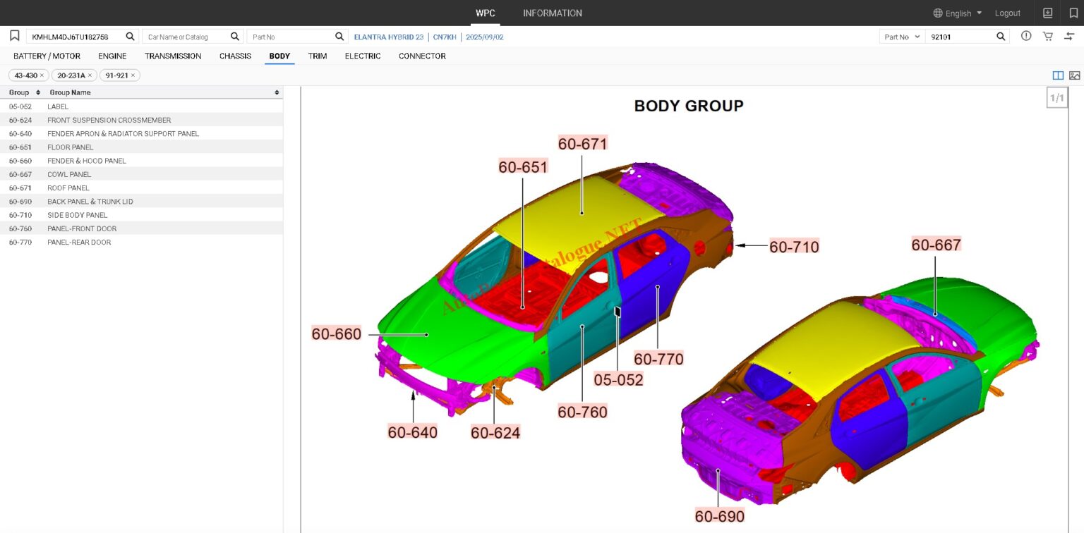 MOBIS WPC EPC [2026] Hyundai & KIA Online Parts Catalog