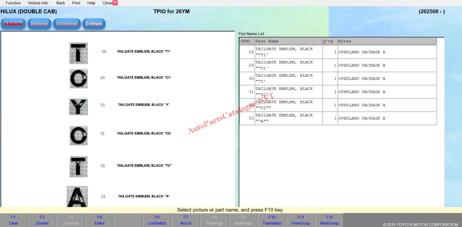 Toyota EPC Online [2026] Electronic Parts Catalog
